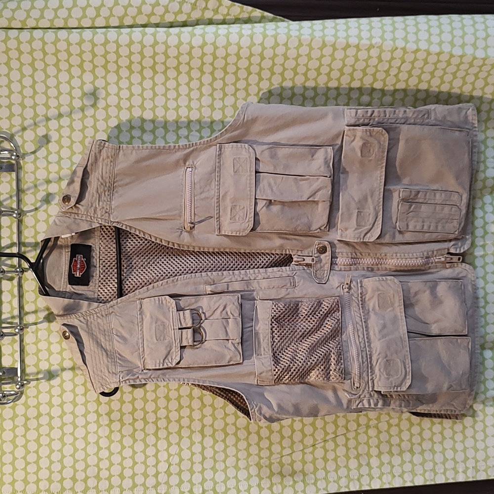 Men's Harley Davidson Vented Riding Vest - Gem